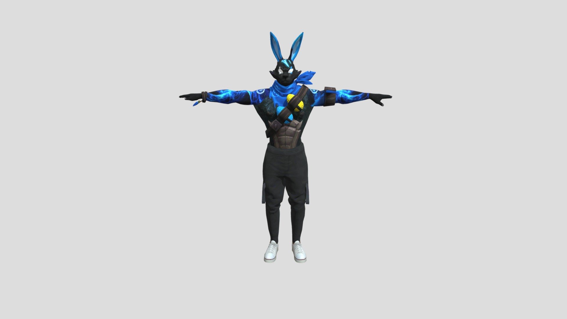 Free_fire_white_444_bunny_bundle_3d_model - 3D model by ...