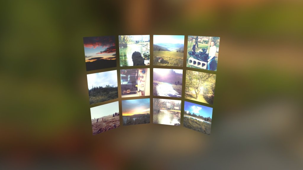 Virtual wall with photos - 3D model by AirLabs [9dddf6c] - Sketchfab