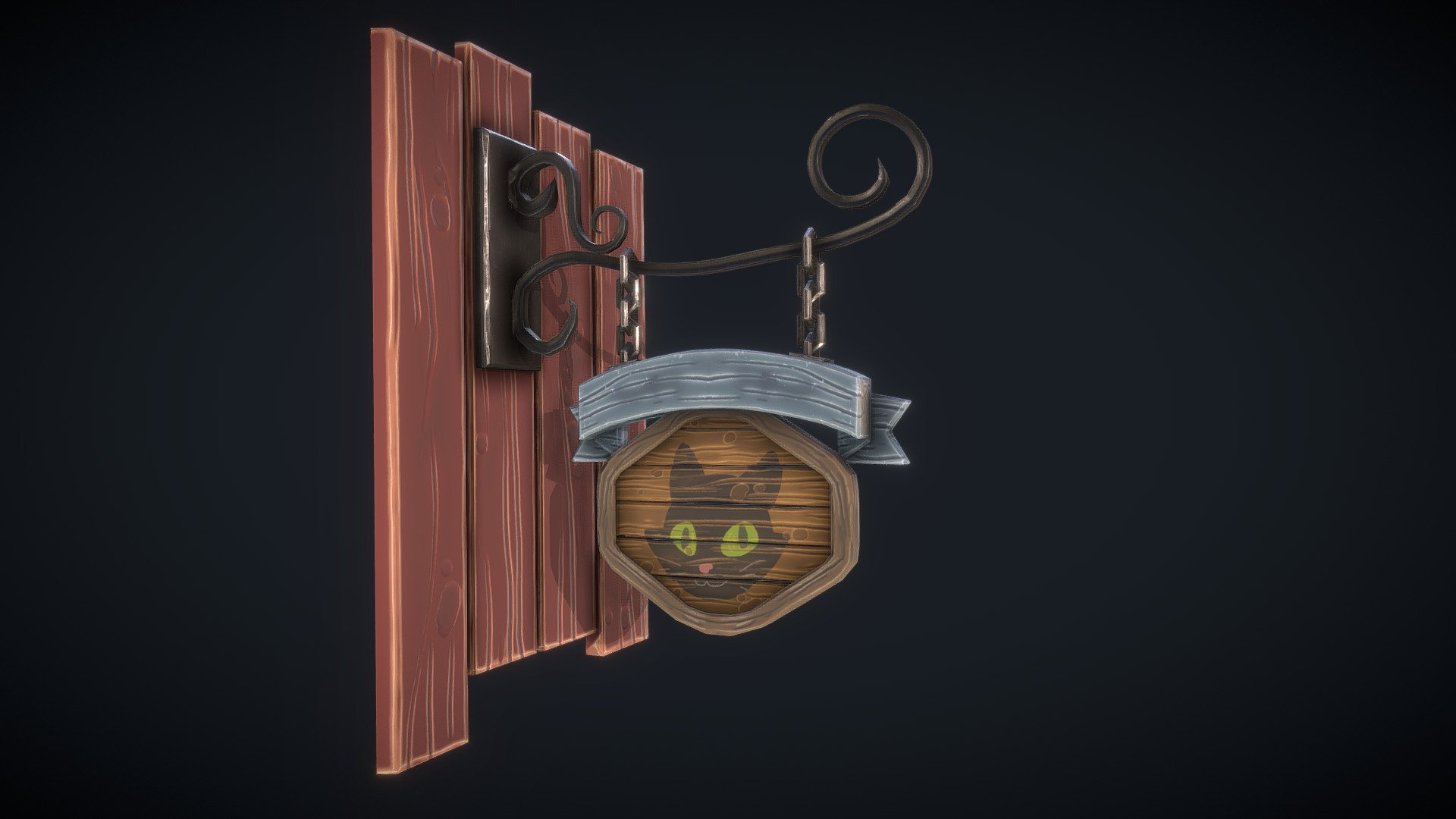 Stylized sign - 3D model by lottakar [9ddede9] - Sketchfab
