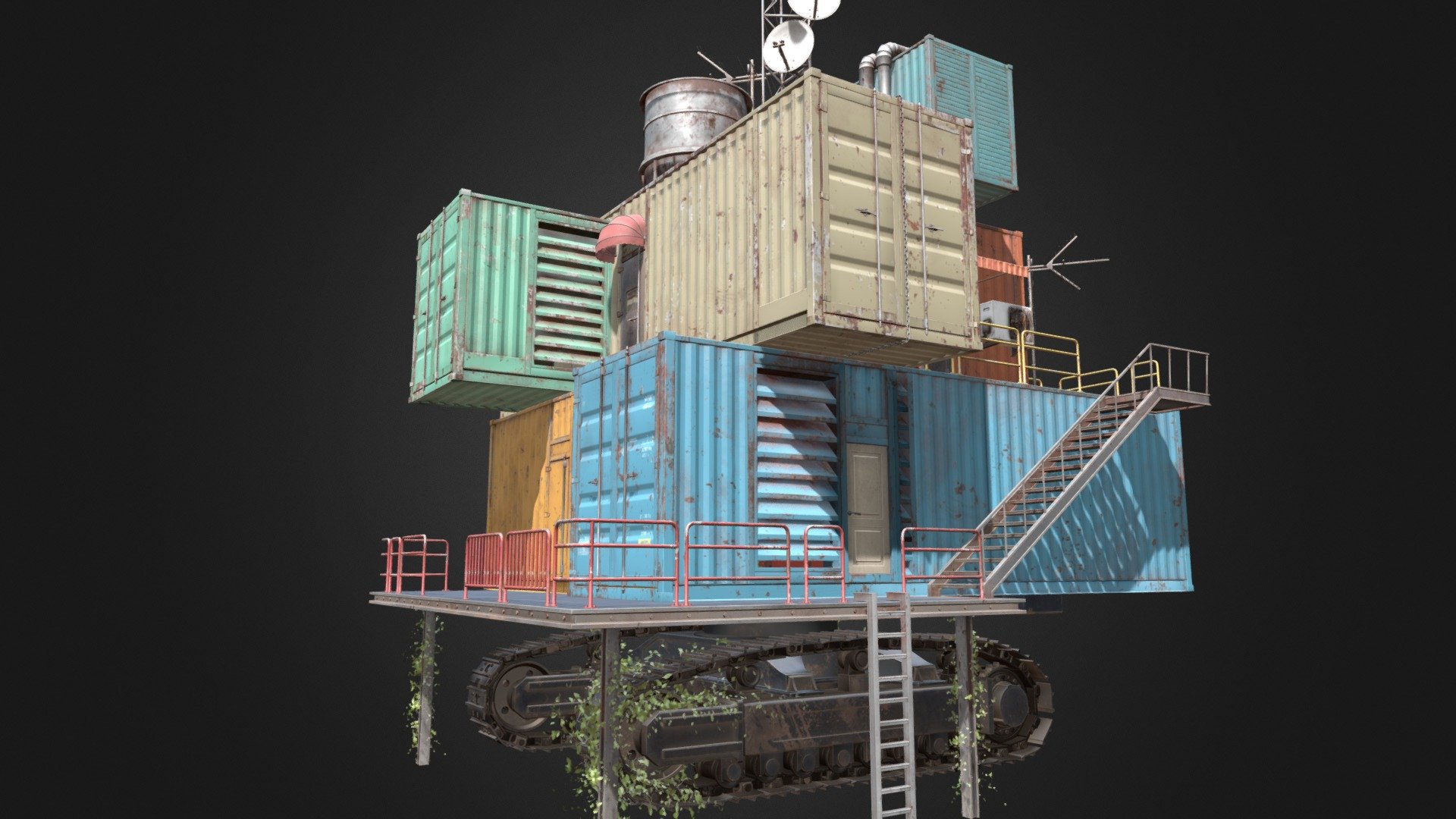 Wasteland Slum - Buy Royalty Free 3D model by Studio 795 (@studio_795 ...