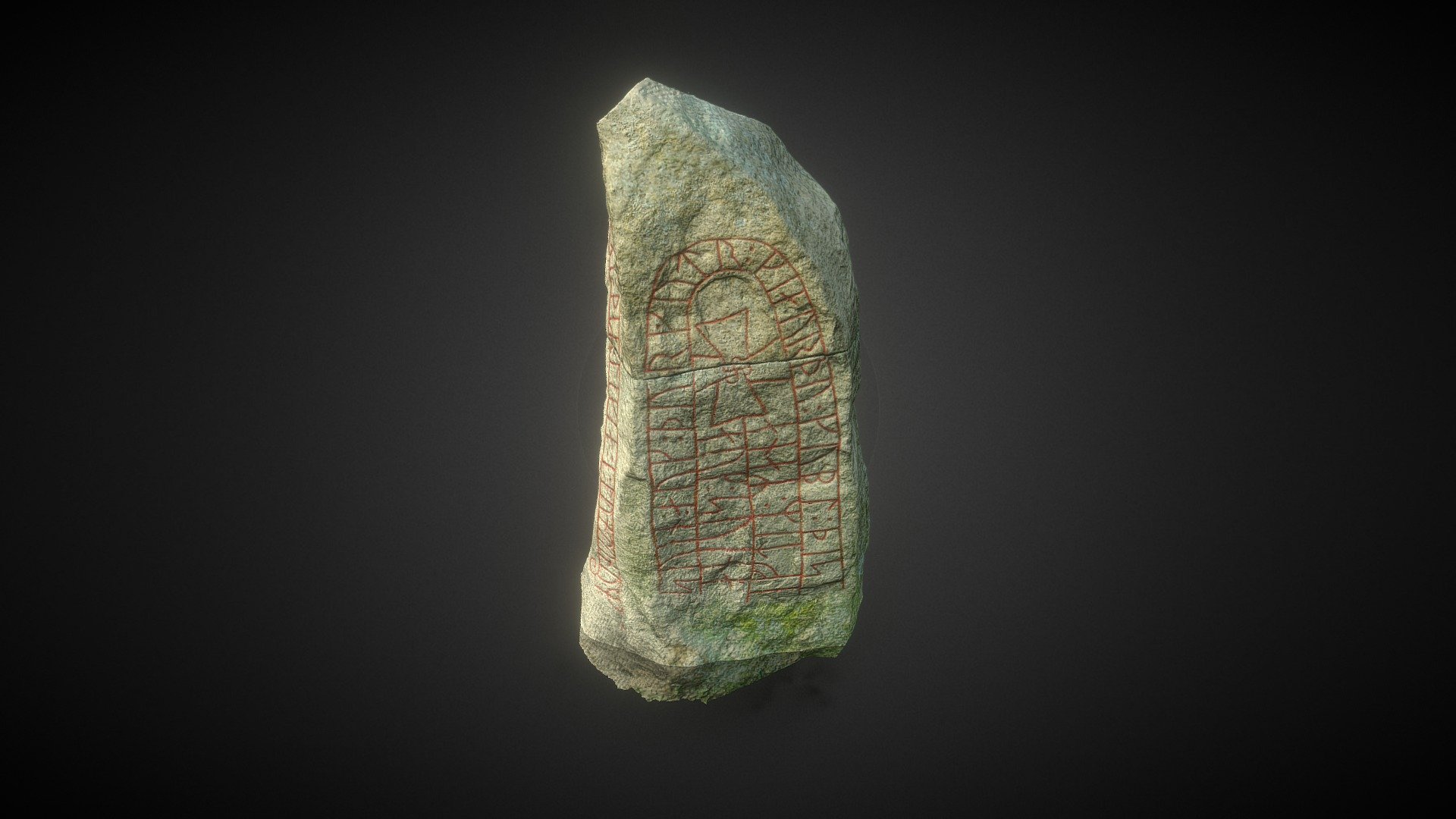Valleberga runestone - 3D model by Jonas Olofsson (@jonasolofsson ...
