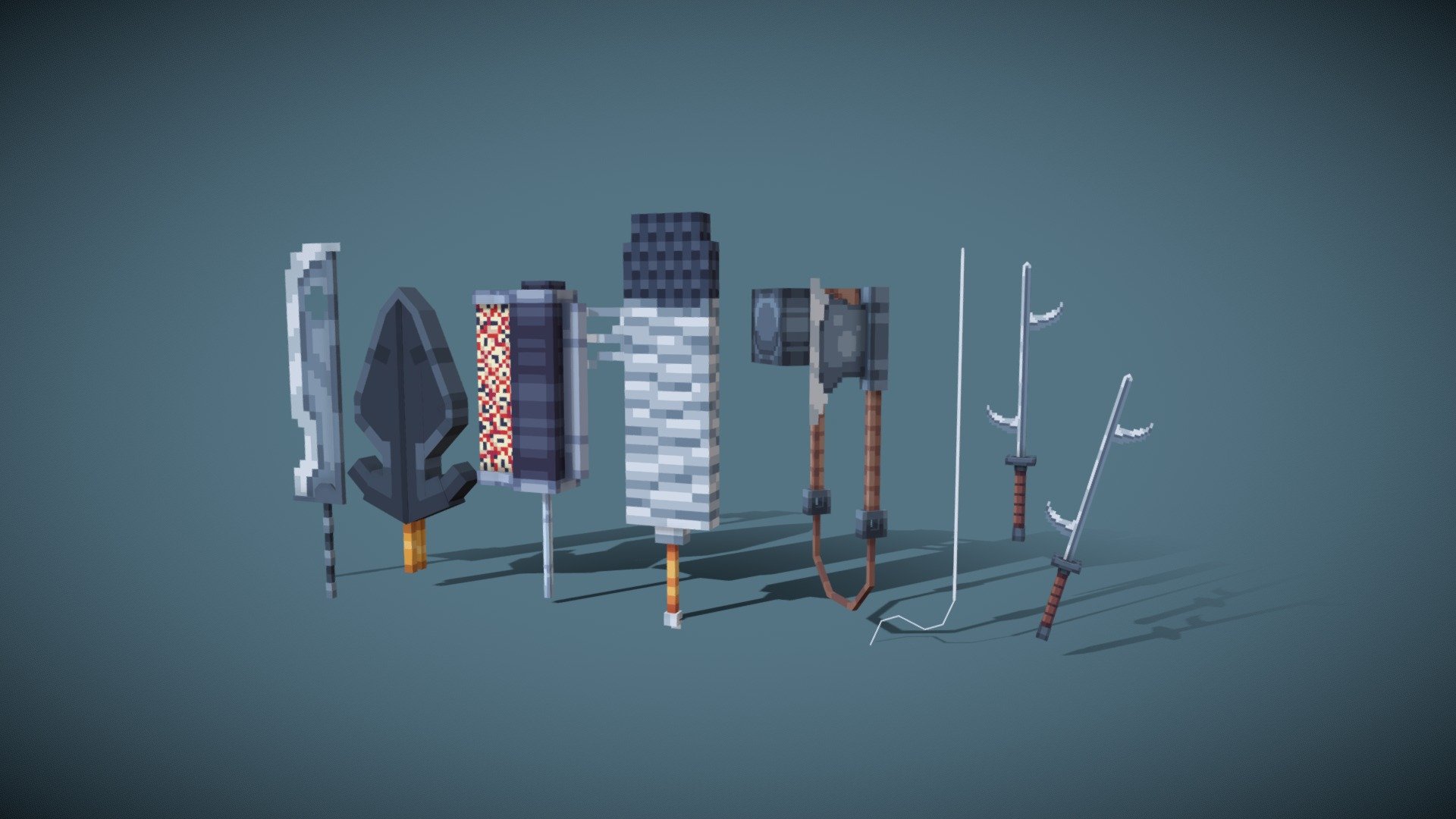 Seven Ninja Swordsmen of the Mist - 3D model by rinkame [9de1941 ...