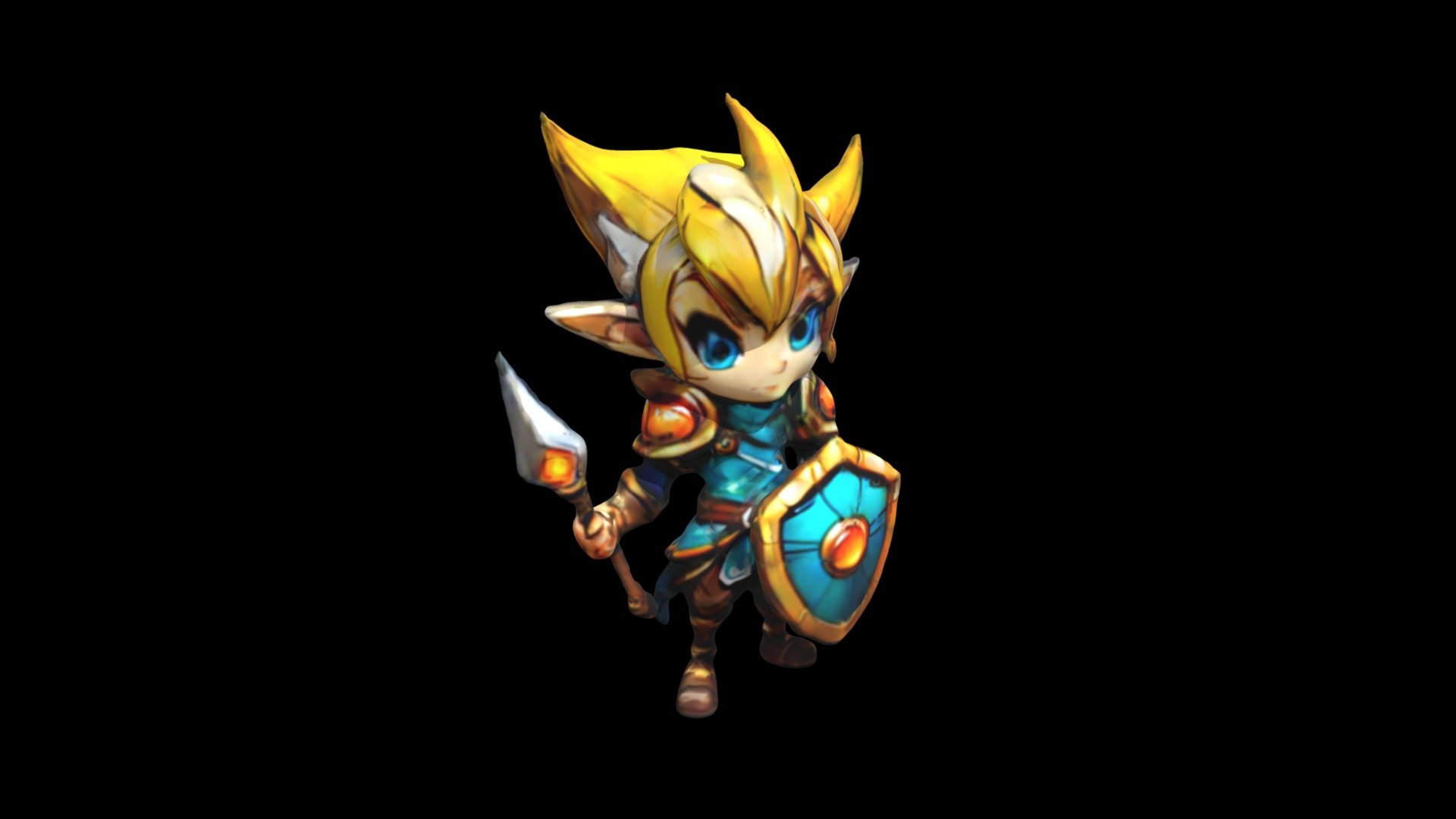 A summary of an anime character named Link from - Download Free 3D ...