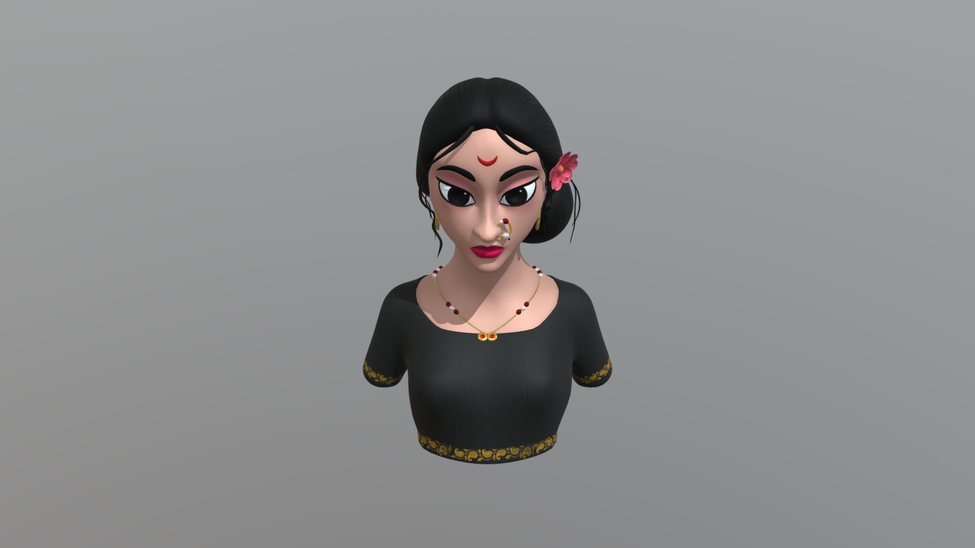 Indian traditional farmer women - 3D model by Santosh.Chandra [9de5499 ...