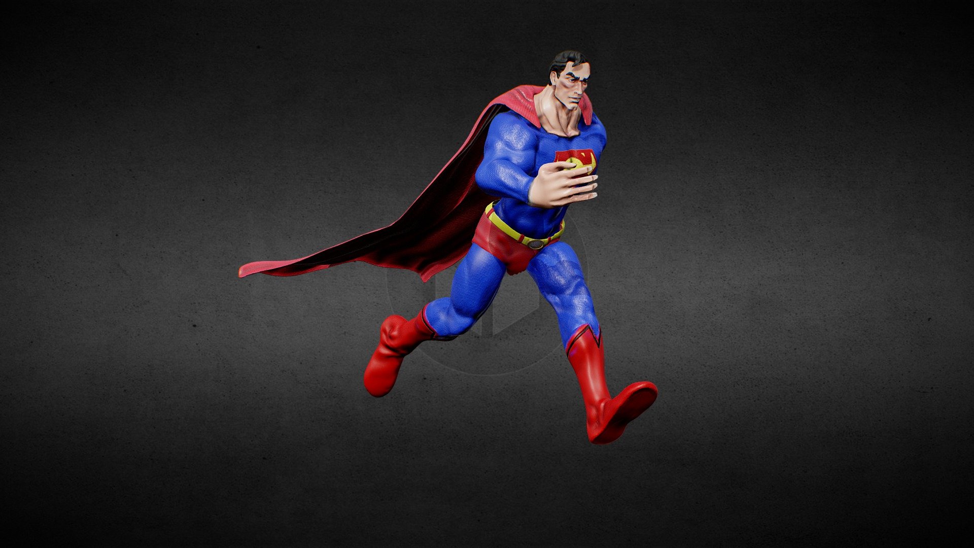 Superman PBR - Buy Royalty Free 3D model by Kasit Studio (@kasit ...