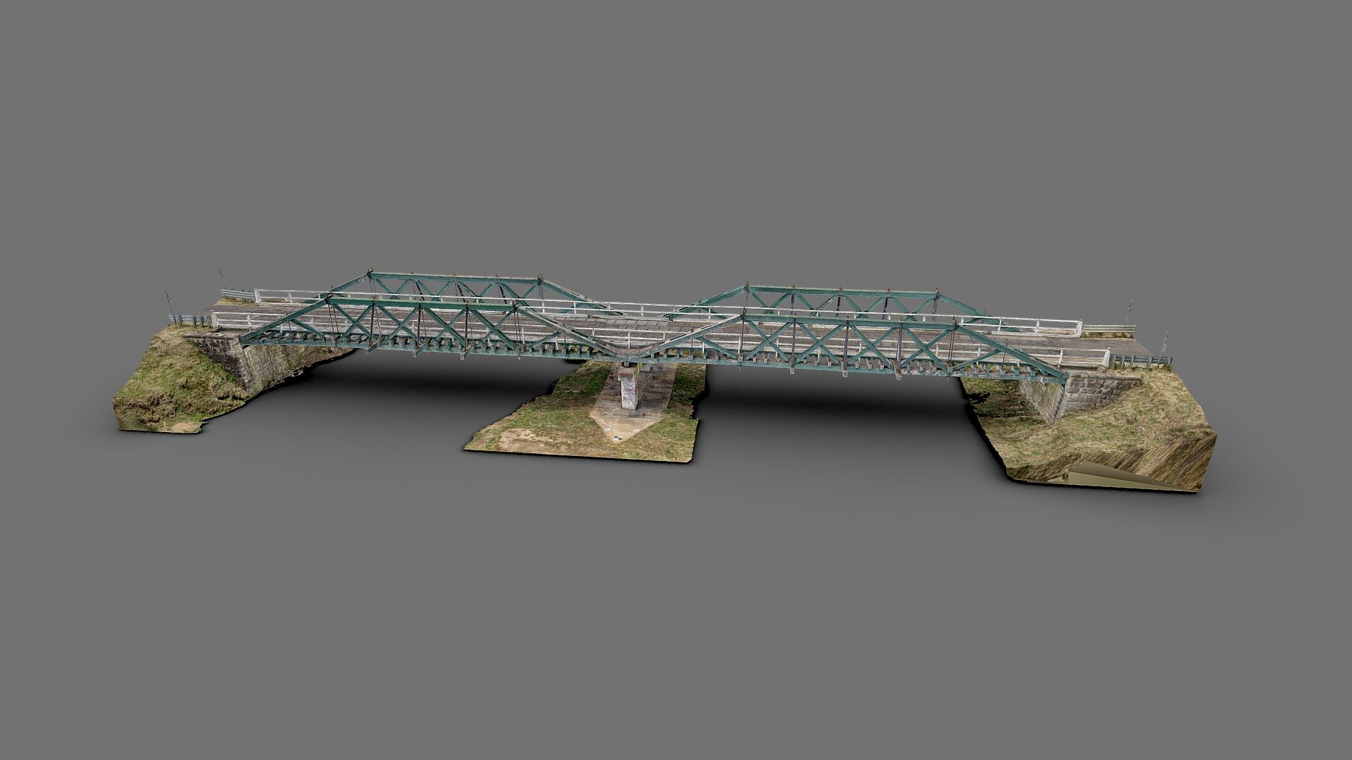 McKanes Falls Bridge - textured 3D model - 3D model by Transport for ...
