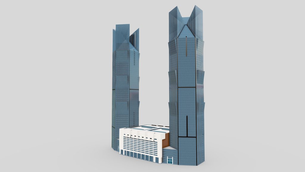 Qatar Towers - A 3D model collection by 1Quad (@1.Quad) - Sketchfab