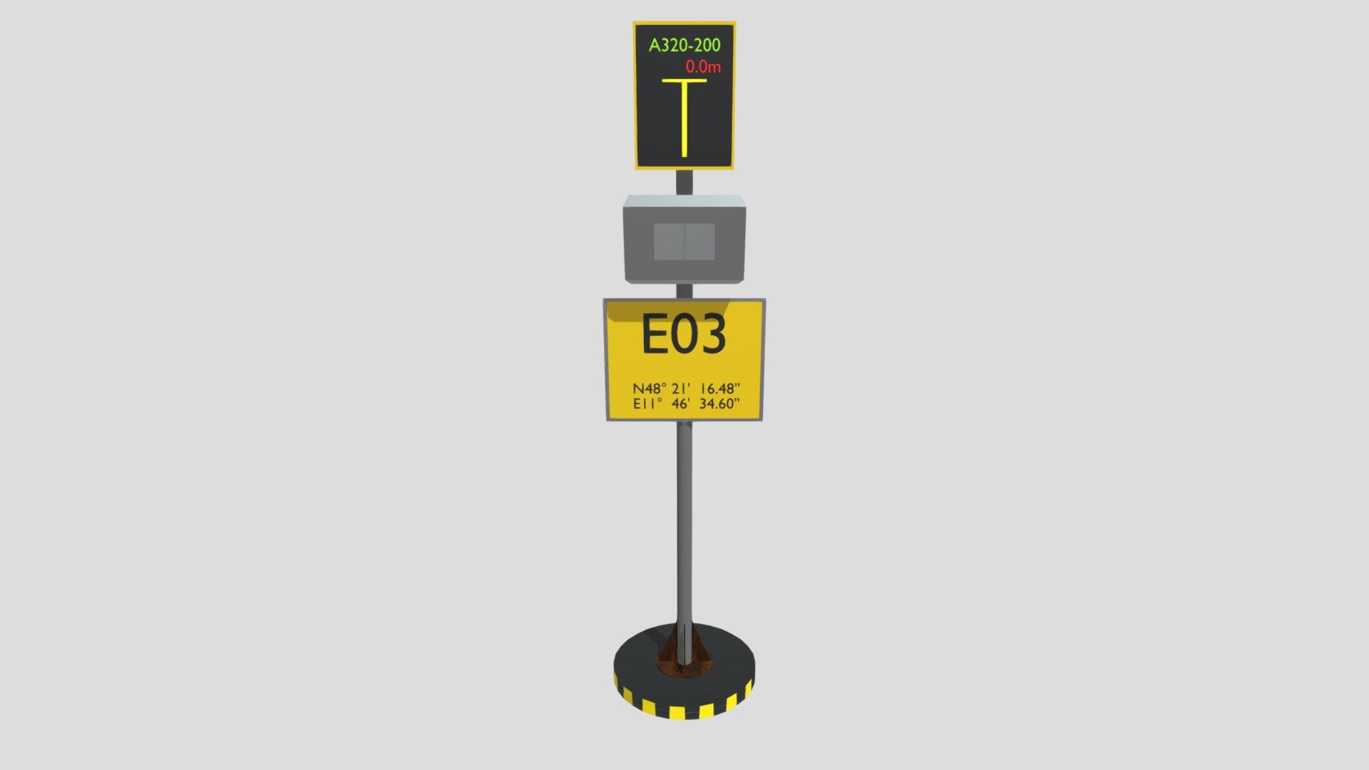 Aircraft Stand Guidance System - Download Free 3D model by Noah ...