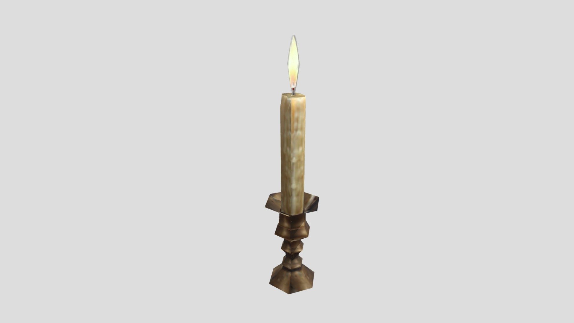 PSX Candle - Download Free 3D model by Shazly [9debe79] - Sketchfab