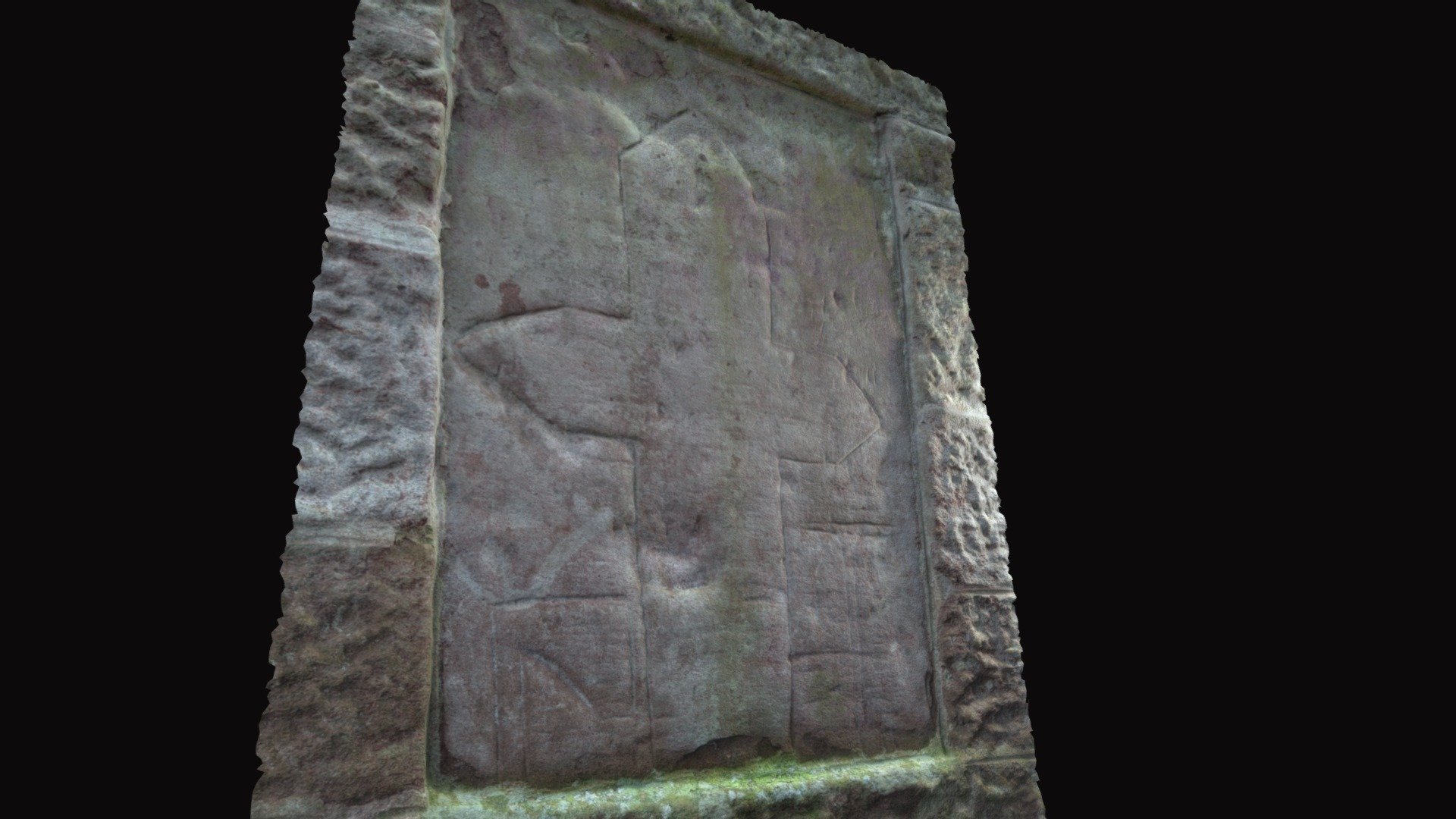 Ruthven church, calvary cross graveslab no 1 - 3D model by Gnomonsland ...