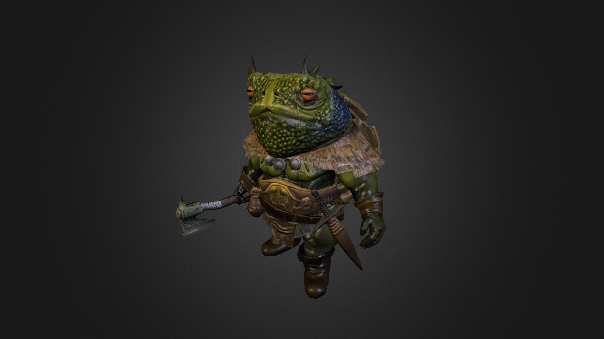 Toad Warrior - 3D model by EvgenijSivak [9dee187] - Sketchfab