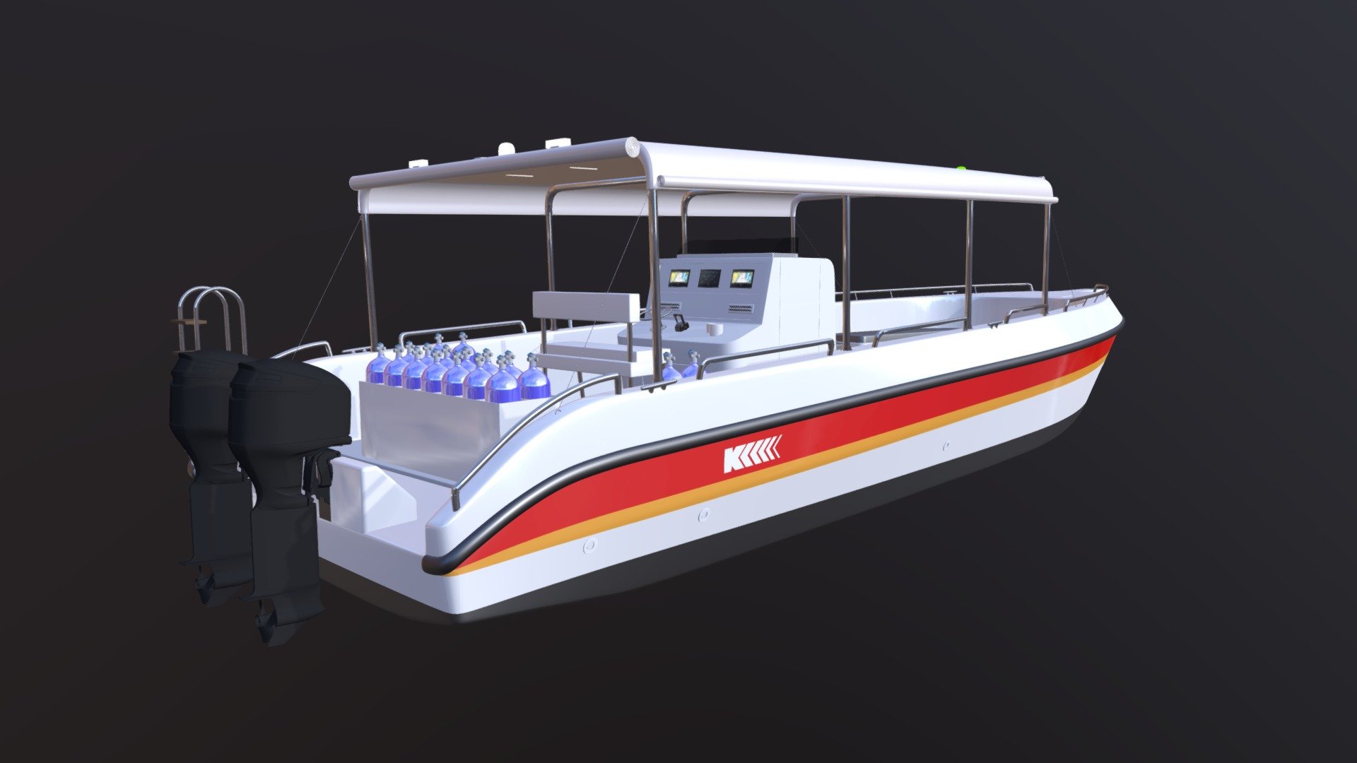 Explorer Boat 1180 - 3d model for Zawariq Ind. - 3D model by ...