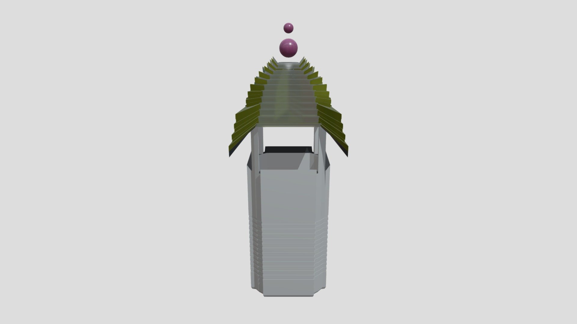 Game Boy Tower spiky Roof - 3D model by Melipone [9df0812] - Sketchfab
