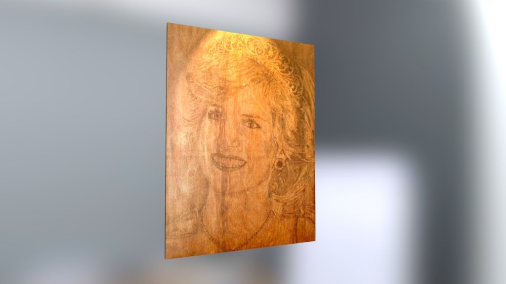 Stippling Art - Lady Diana - 3D model by Prashant Singh (@PrashantSingh ...