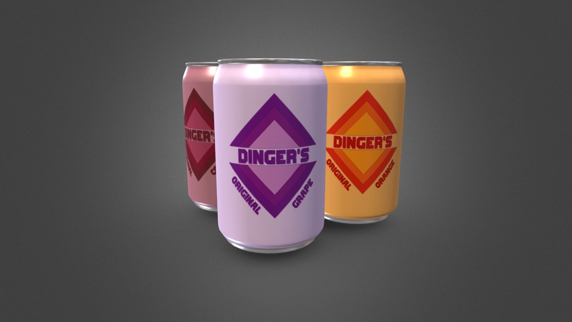 Dinger's Delicious Original Sodas - 3D model by alexpaleo [9df147a ...