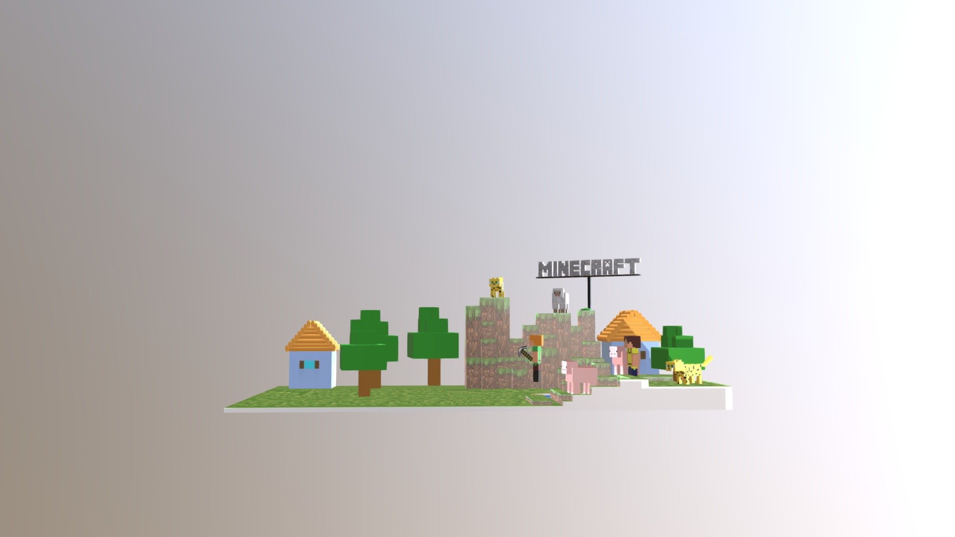 Minecraft Blender - Download Free 3D model by ariana.roman [9df20f8 ...