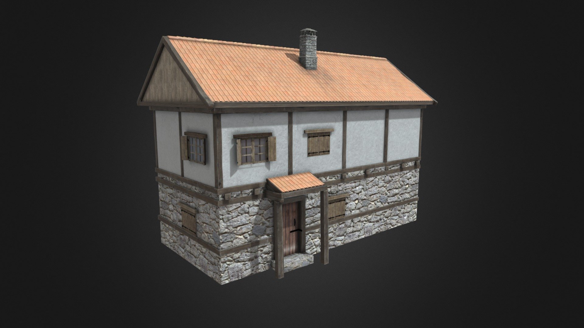 Town-Fortress Cherven Medieval House 04 - 3D model by Tornado_Studios [9df22fd] - Sketchfab