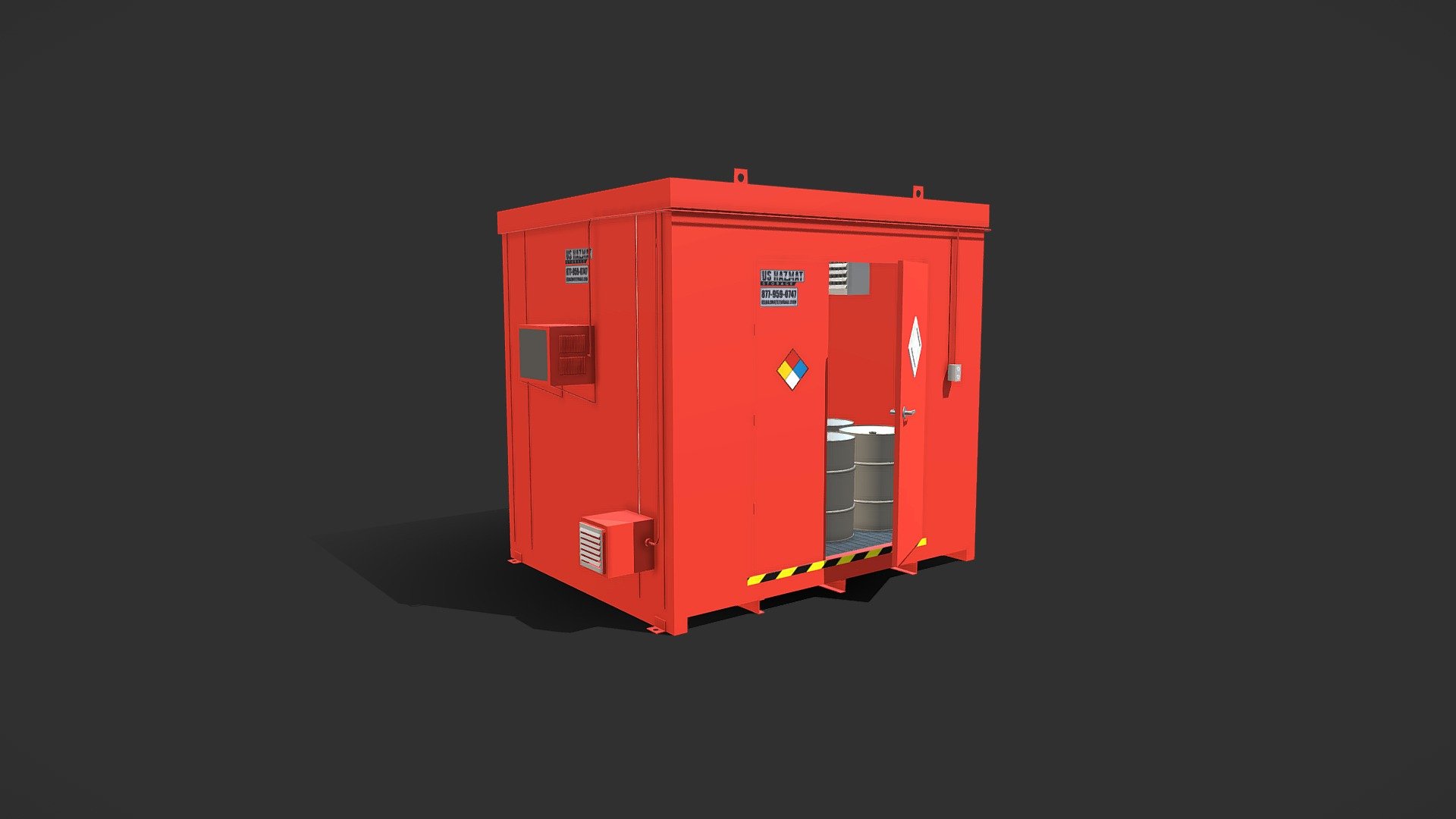 1008 Hazmat Storage Unit - 3D model by US Hazmat Rentals ...