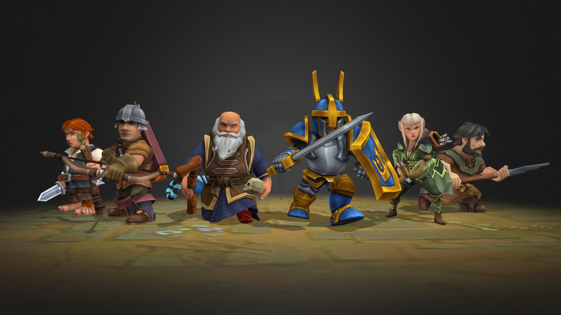 Humans animated characters pack - Buy Royalty Free 3D model by ...
