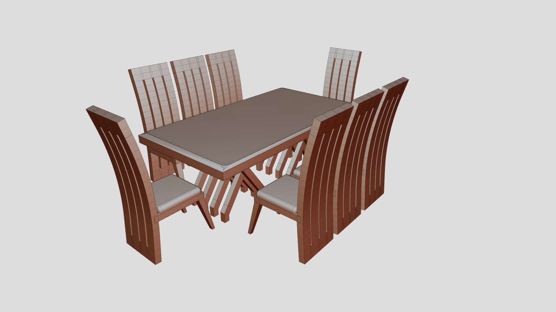 Dining table - Download Free 3D model by Muhammad Umsan (@us3173 ...