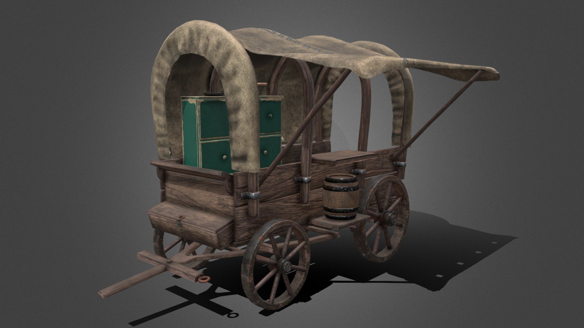 Carriage - 3D model by zelimhanbamatgereev [9df61d7] - Sketchfab