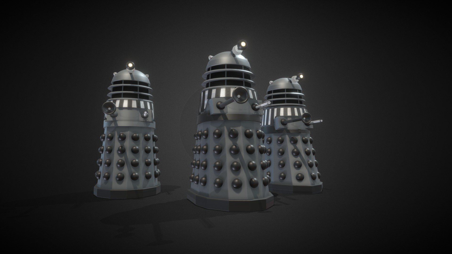 Renegade Daleks - Download Free 3D model by Chris Clark (@Dalekseth ...