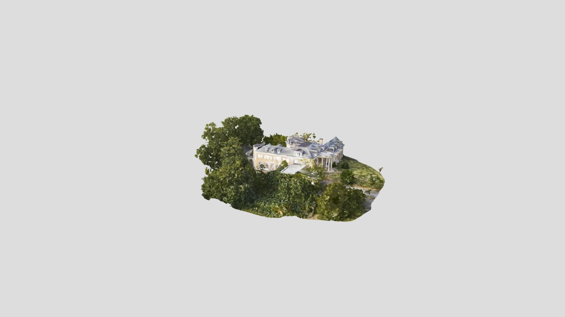 Asa Candler Jr.'s Briarcliff Mansion, Atlanta GA - 3D model by ...