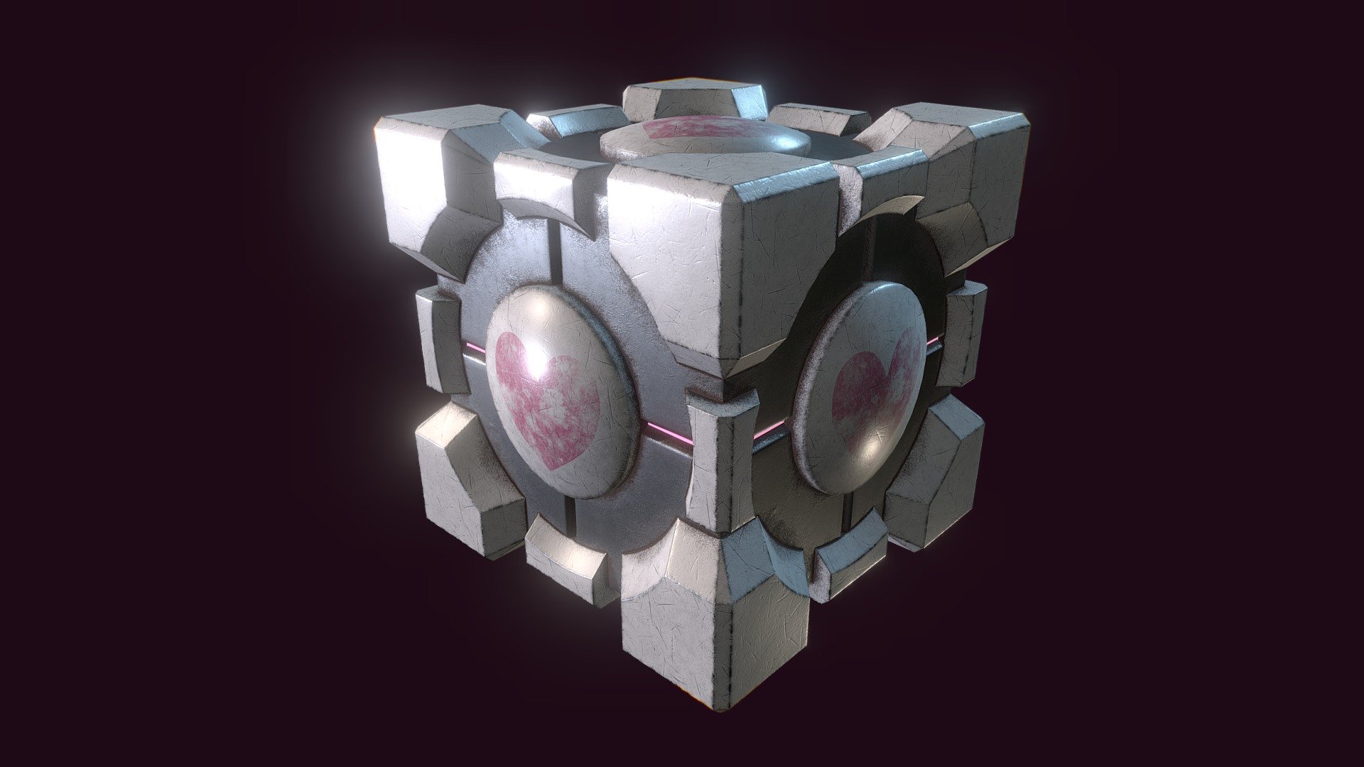 Portal Cube - 3D model by katcat [9df844c] - Sketchfab