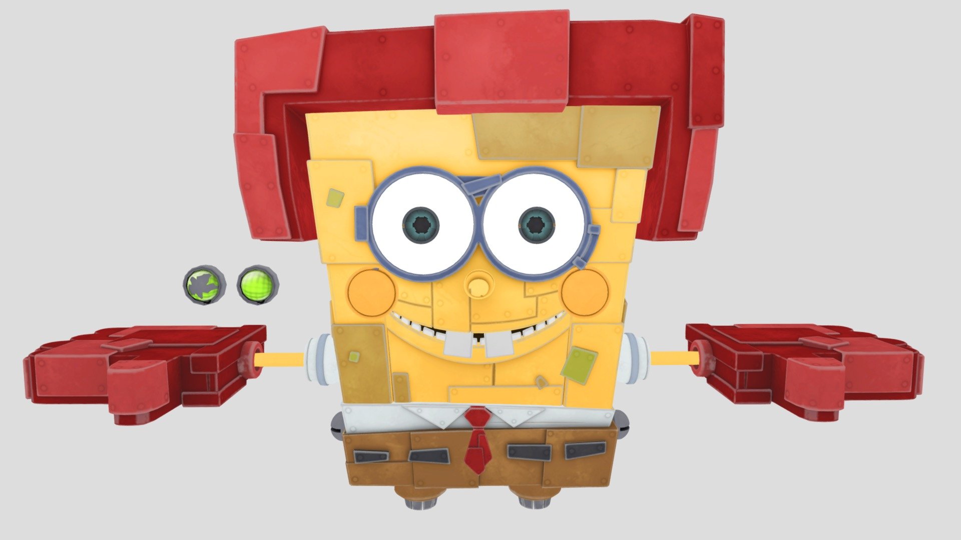 Bfbbr-Robo Spongebob Boss - Download Free 3D model by SMF Friends Fan ...