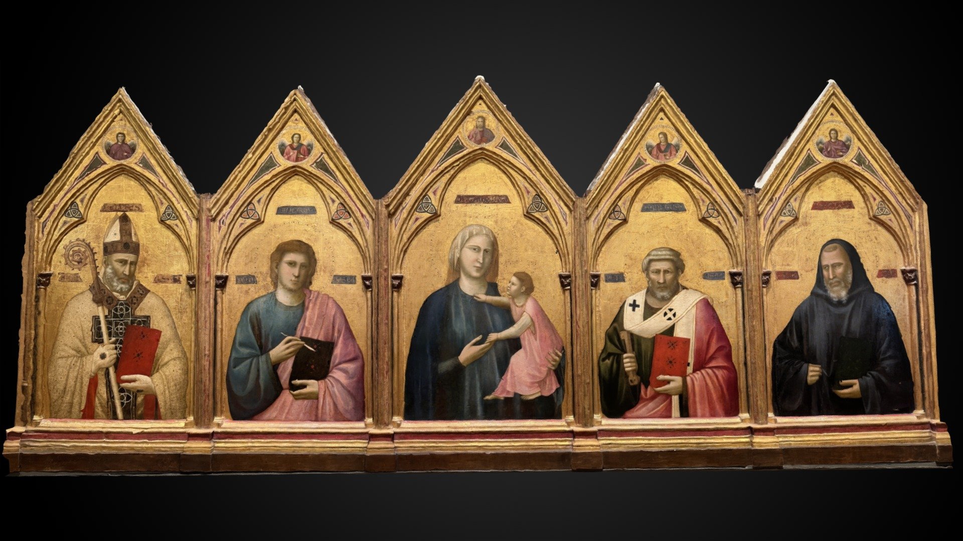Giotto, Madonna and Saints, Badia - 3D model by Florence As It Was ...