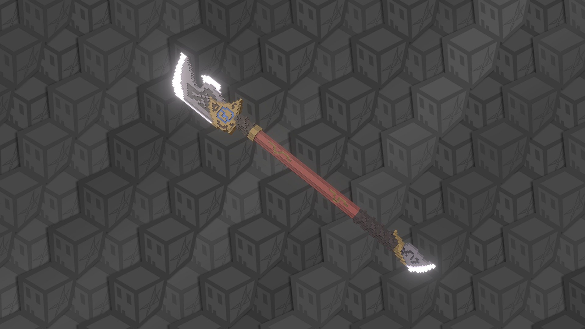 Bladed Spear (64-bit) - 3D model by zachrywilsn | nullblox ...