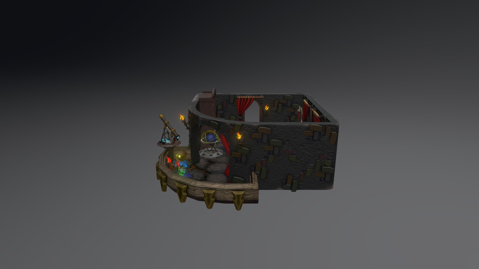 Fantasy Medieval Laboratory - 3D model by MatiM (@MatiMorales) [9dfcd02 ...