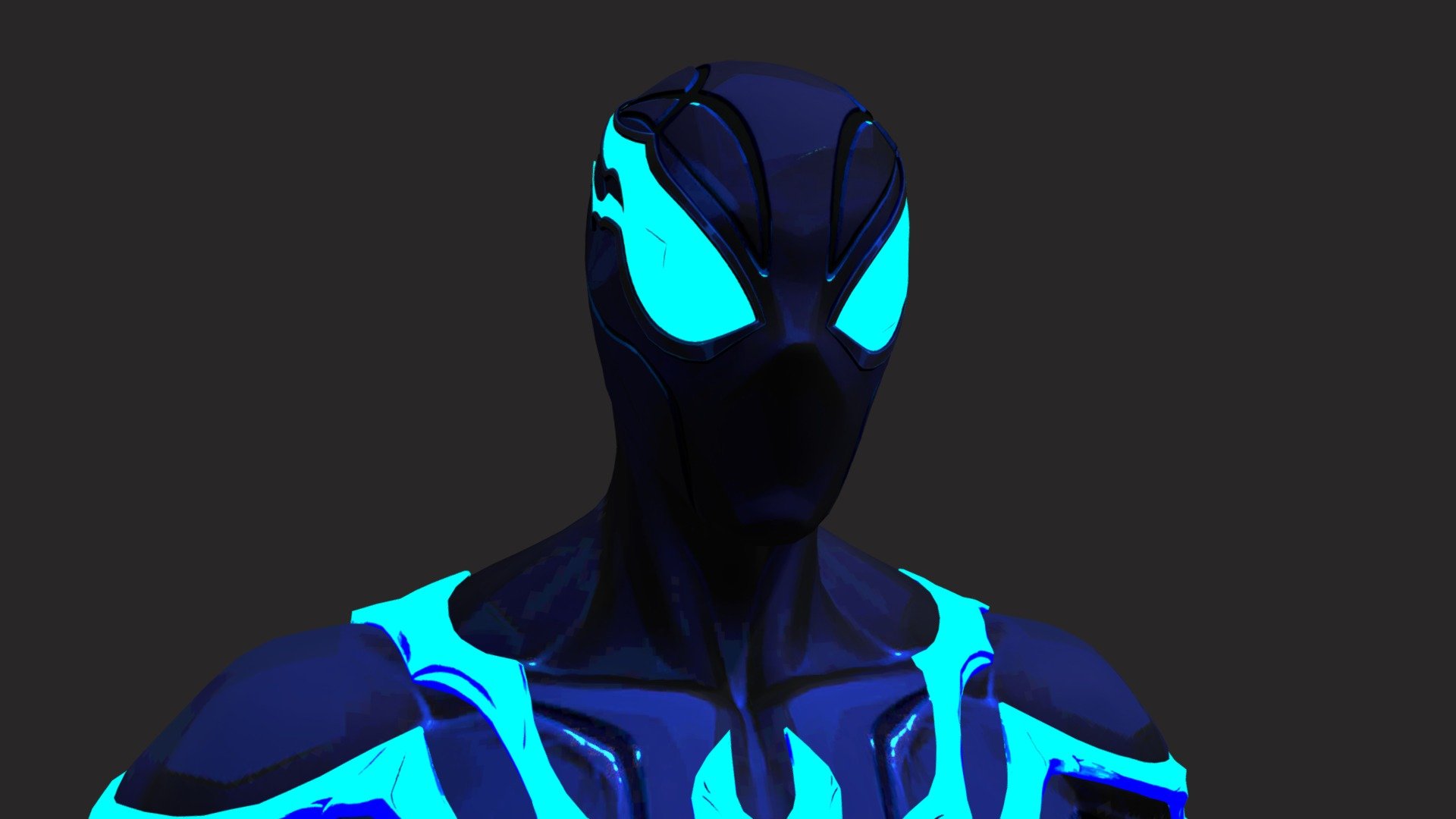 Phantom Blue Spider Man MR - Download Free 3D model by 20062020year ...