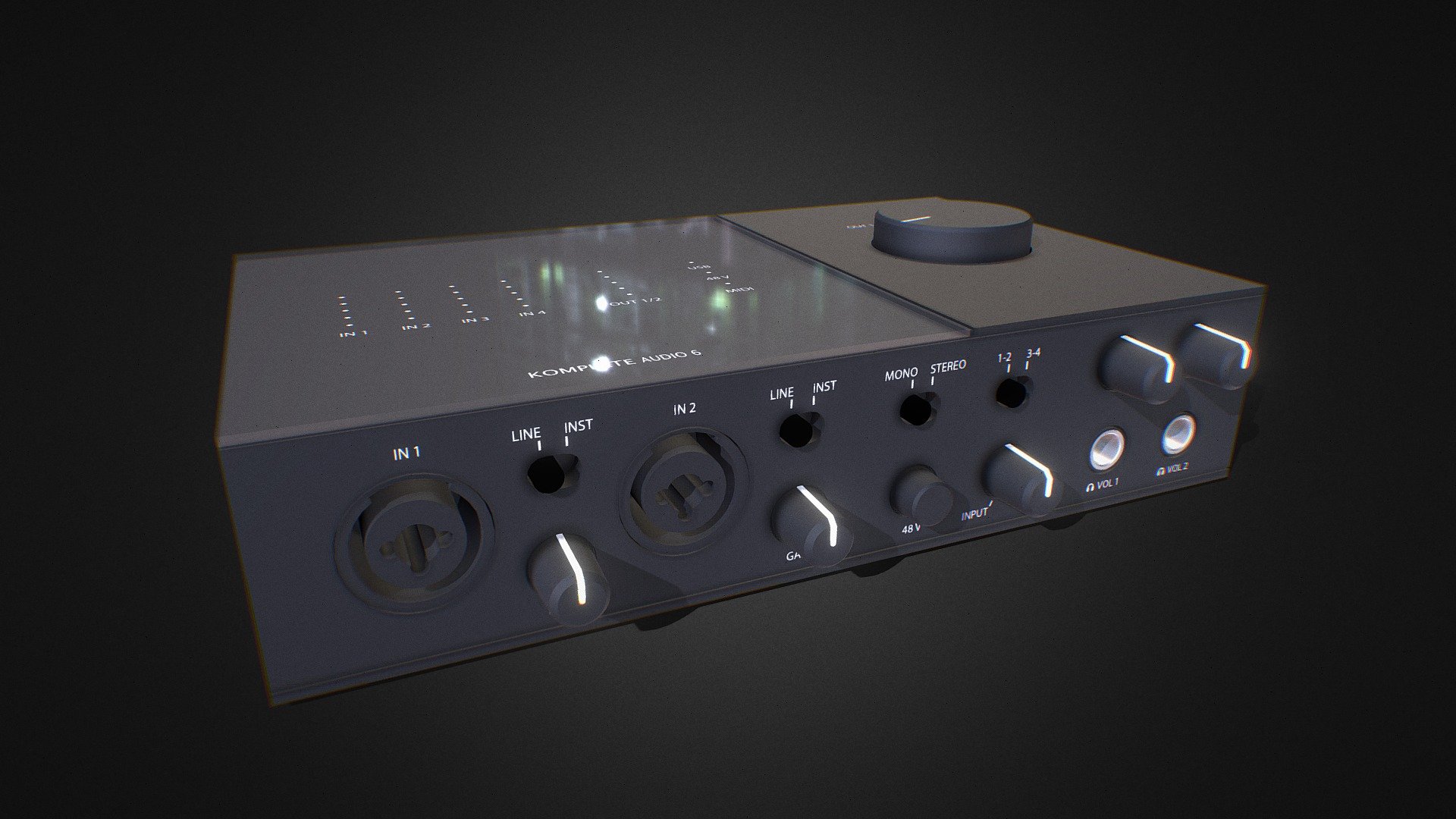 Komplete Audio 6 - Native Instruments - Buy Royalty Free 3D model by ...