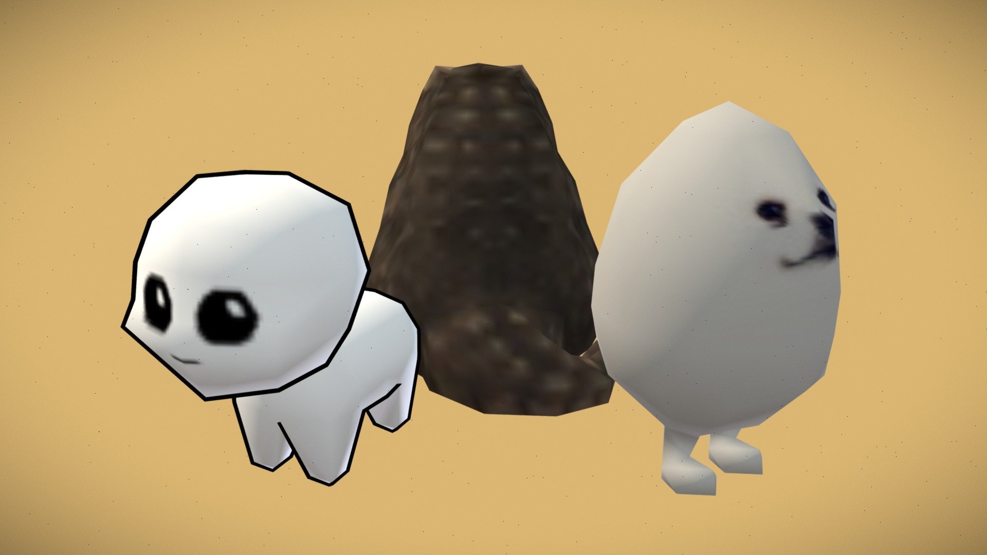 Meme Trio - 3D model by Amaruuk [9dfe152] - Sketchfab