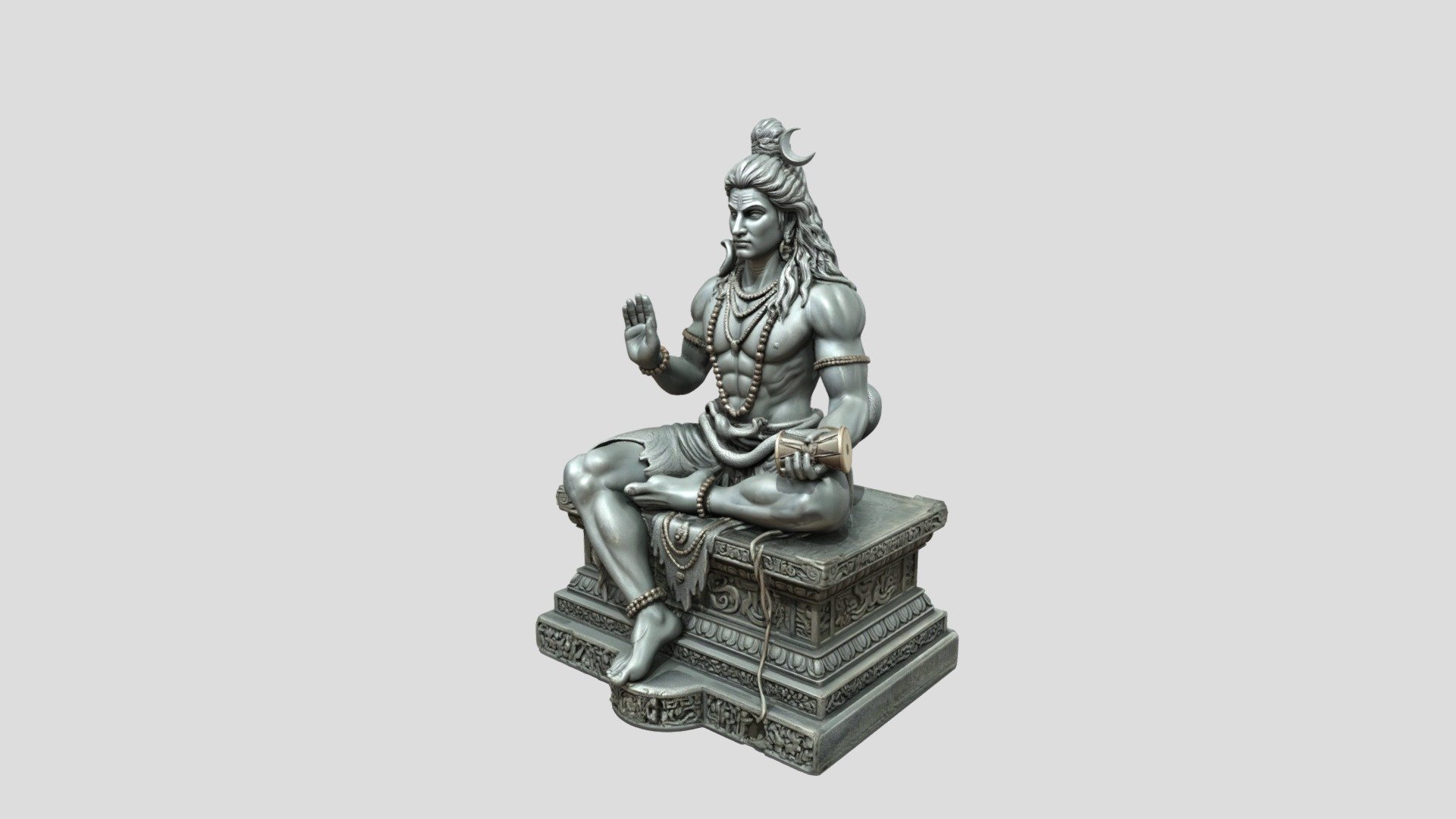 Shiva with Damru - Download Free 3D model by iRahulRajput (@rt699448 ...