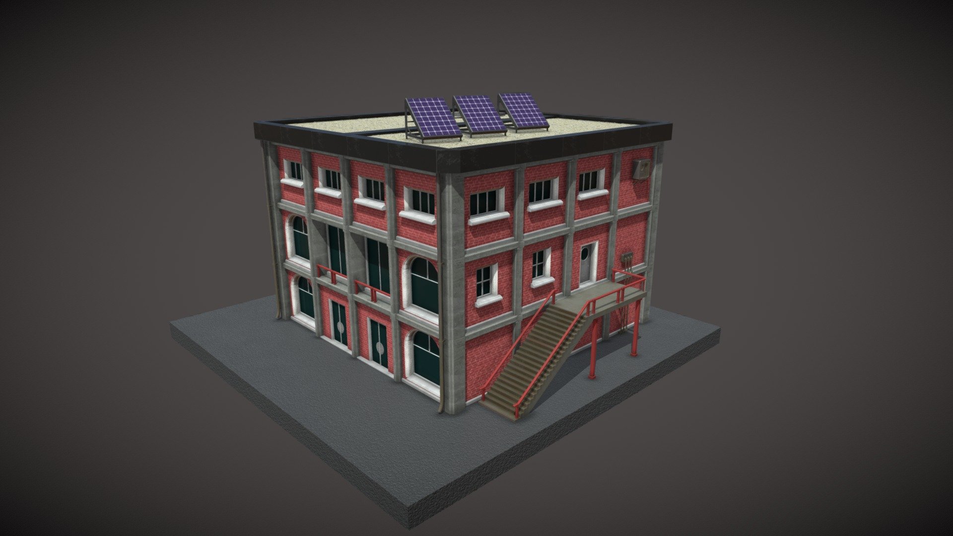 Brick Building Modular - 3D model by Badge 3D Art (@badge3dart ...