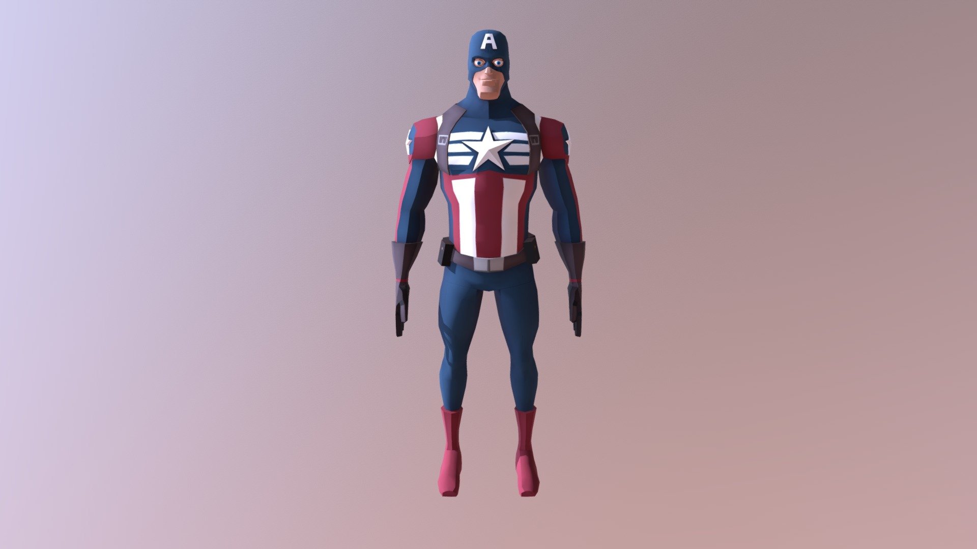 Captain America - 3D model by SamLivesHere [9e00a7d] - Sketchfab
