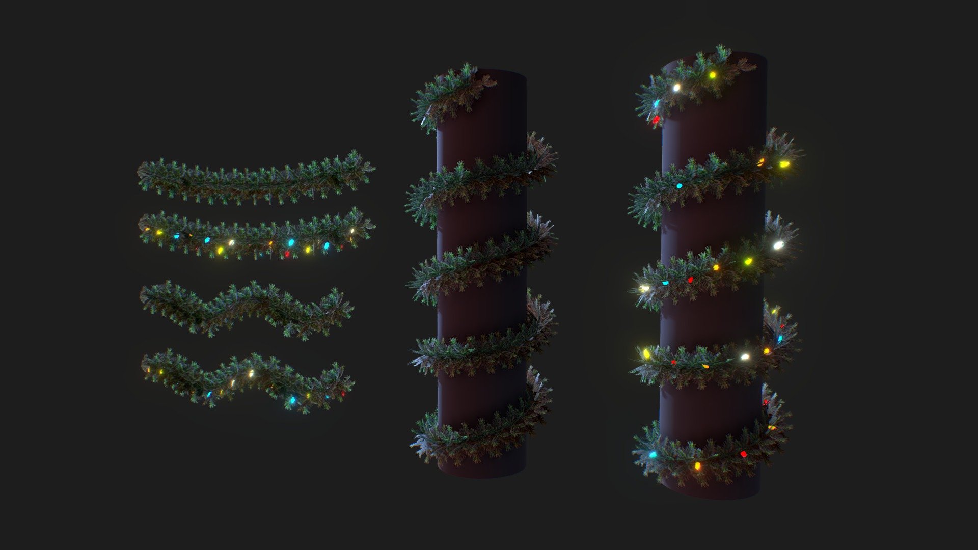 Christmas Garlands - Buy Royalty Free 3D model by MelonMan [9e00d76 ...