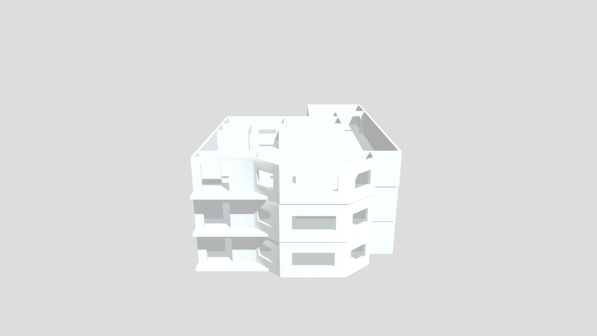 T Cintra Generic 3-Story Apartment Design - Download Free 3D model by ...