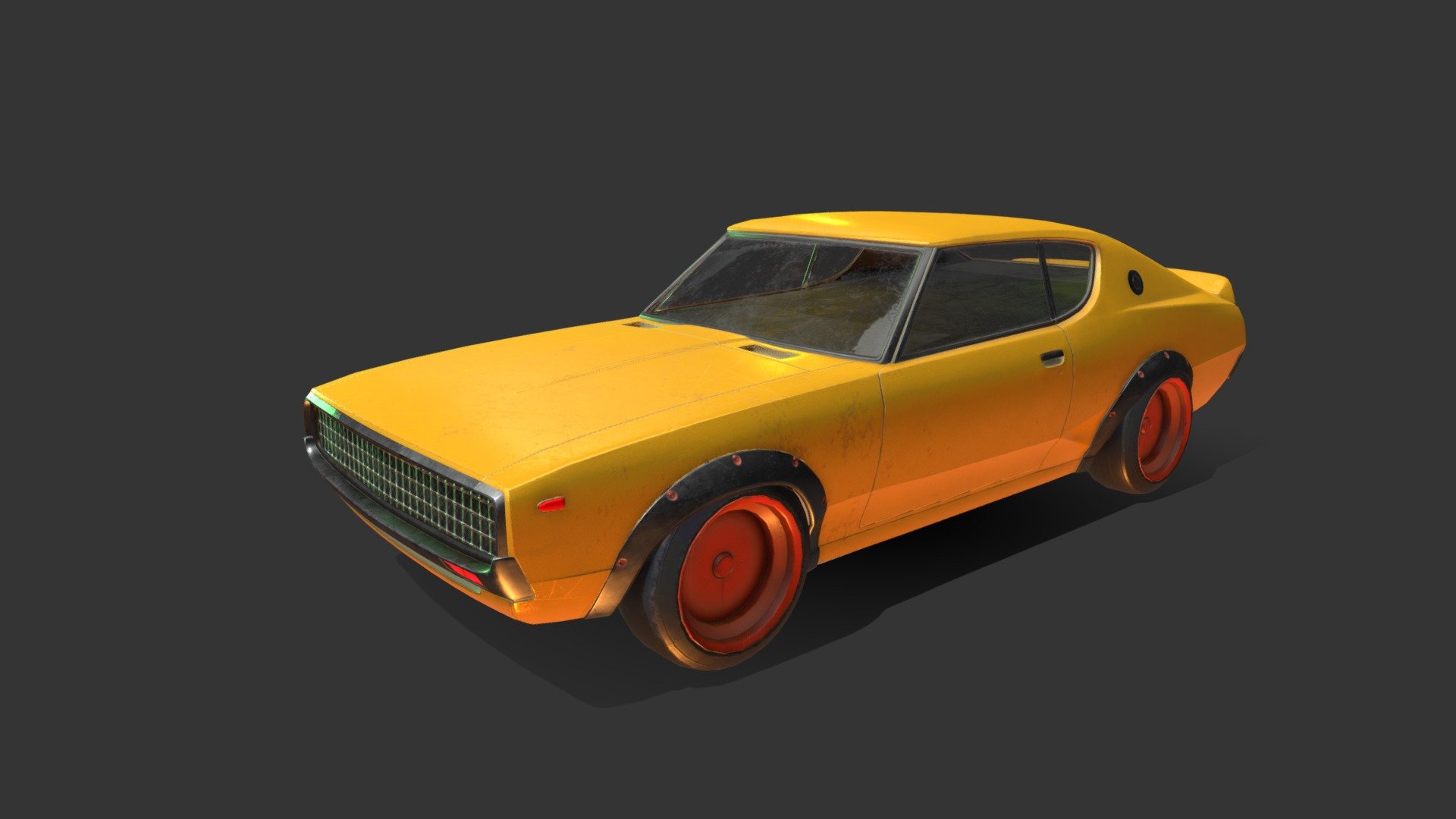 Muscle Car - 3D model by karthikgurusami [9e027fe] - Sketchfab
