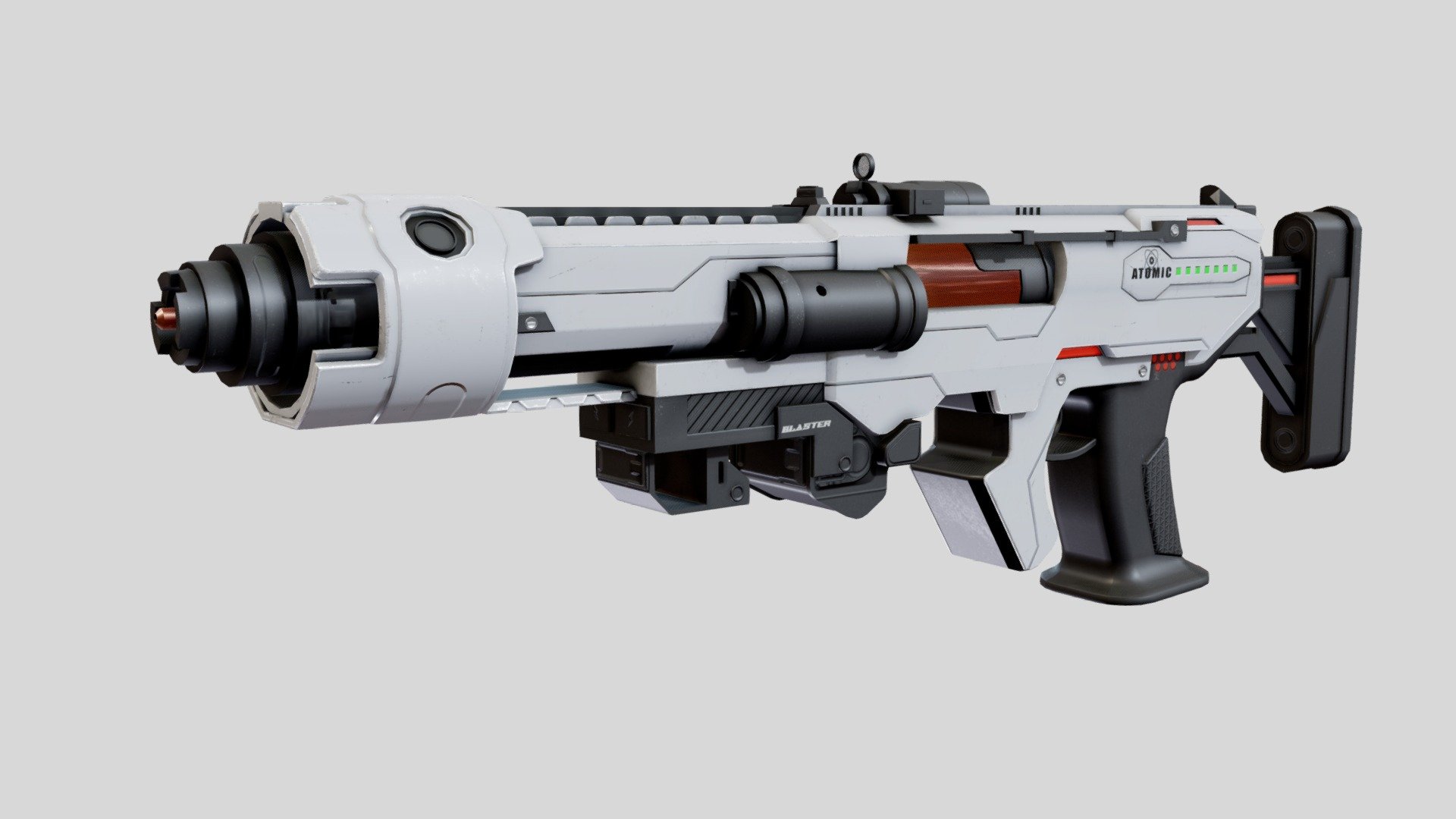 Laser Machine Gun - 3D model by Juan Ayala (@JhonJoe) [9e02fce] - Sketchfab