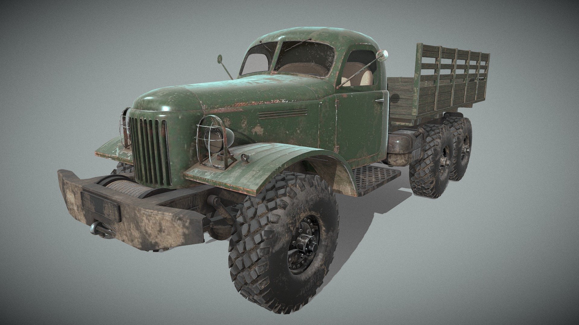 ZIL 157 Military Truck - Download Free 3D model by Rylo [9e04792 ...