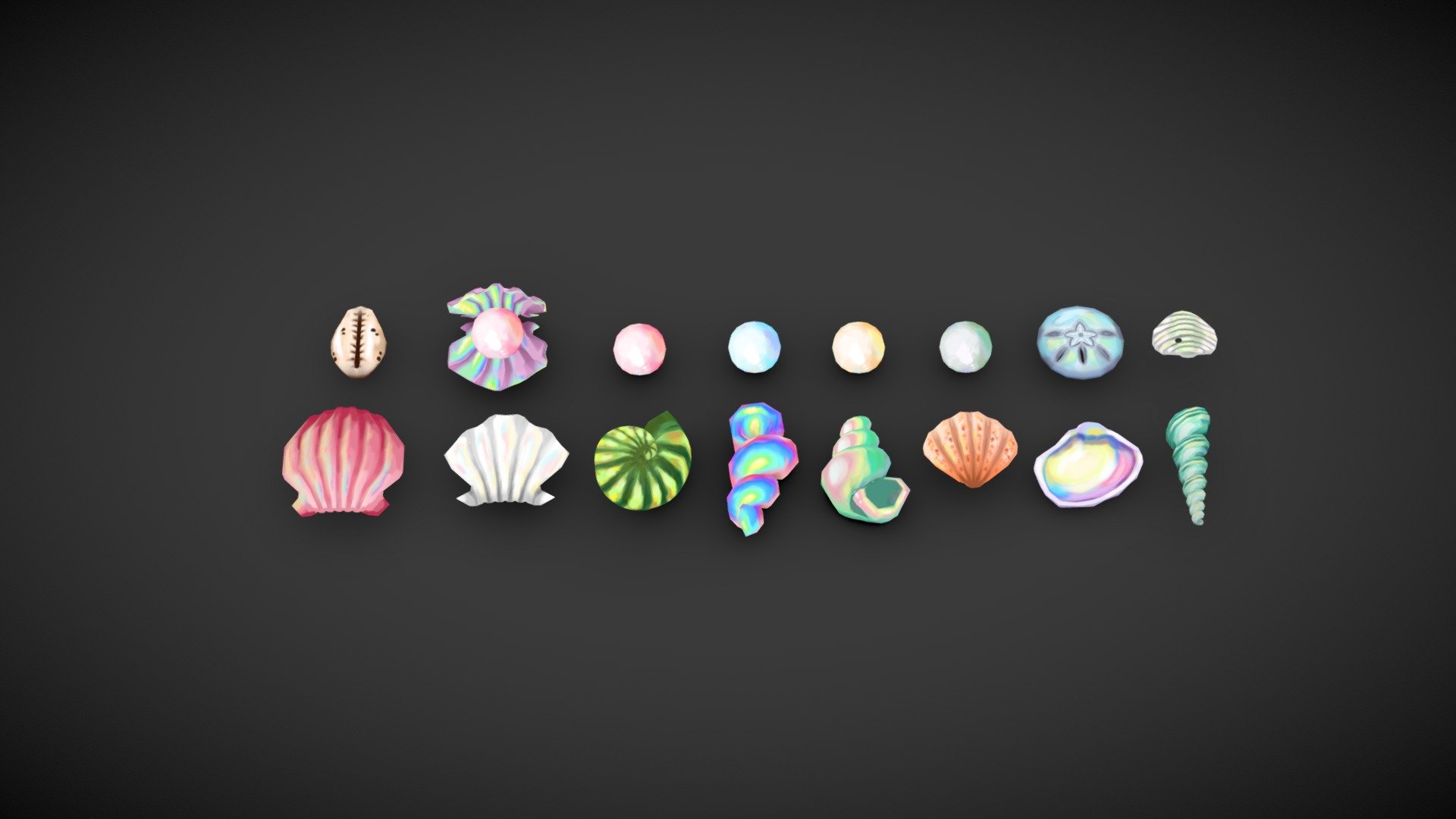 Stylized Shell Pack - 3D model by dharia ꕤ (@dharia.) [9e06672] - Sketchfab