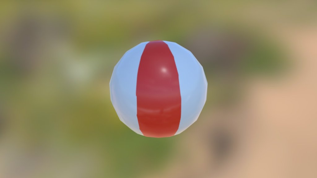 Beachball - 3D model by Lewis Maxwell Brooks (@lewisbrooks) [9e0b95b ...