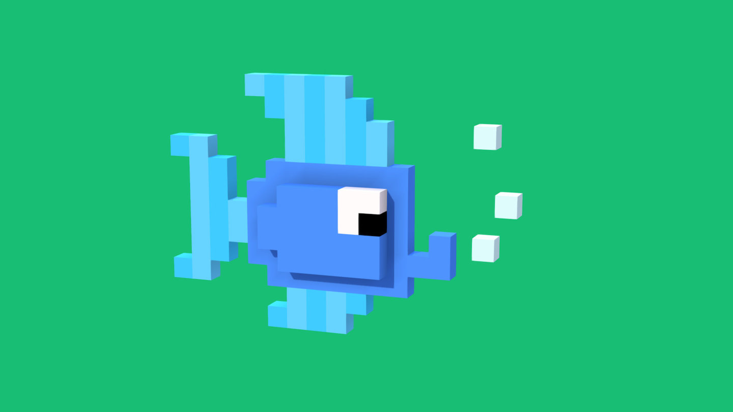 Blue Fish - 3D model by Stadalf [9e0cb5f] - Sketchfab
