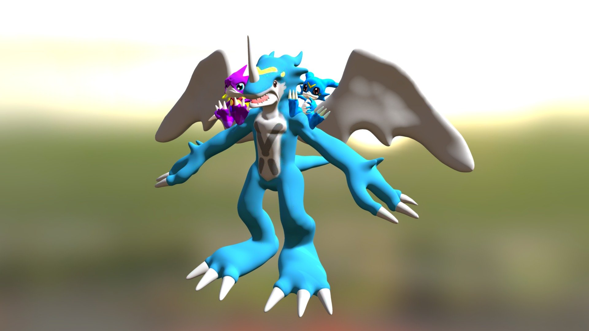 Digimon Character - Download Free 3D model by xeratdragons ...