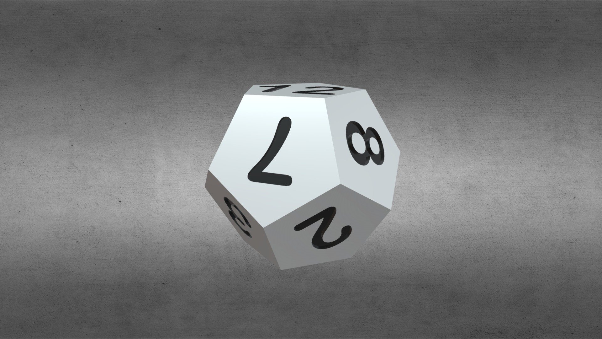 Dungeons & Dragons D12 Die - 3D model by NinJOke [9e0dc2f] - Sketchfab