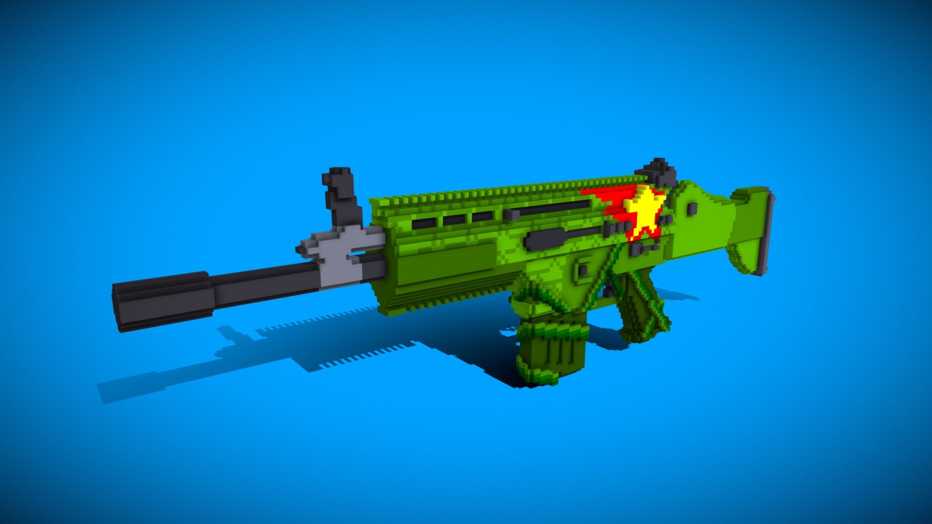 FN ScarH | VietNam - Voxel Art - 3D model by Tung Linh (@tlinhh.41 ...