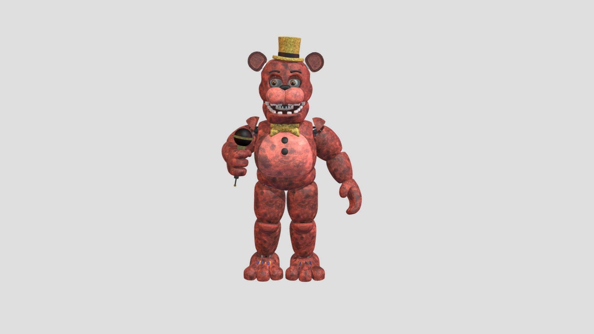 Unwithered Redbear The Bear - Download Free 3D model by Freddy_Fazbear ...